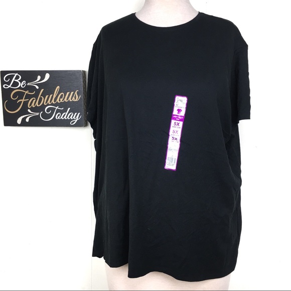 Just My Size | Tops | Nwt Black Jms Essentials Crew Neck Tshirt 5x ...